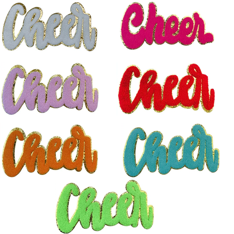 Cheer Chenille Iron-on Kid Patches – pretty transfers
