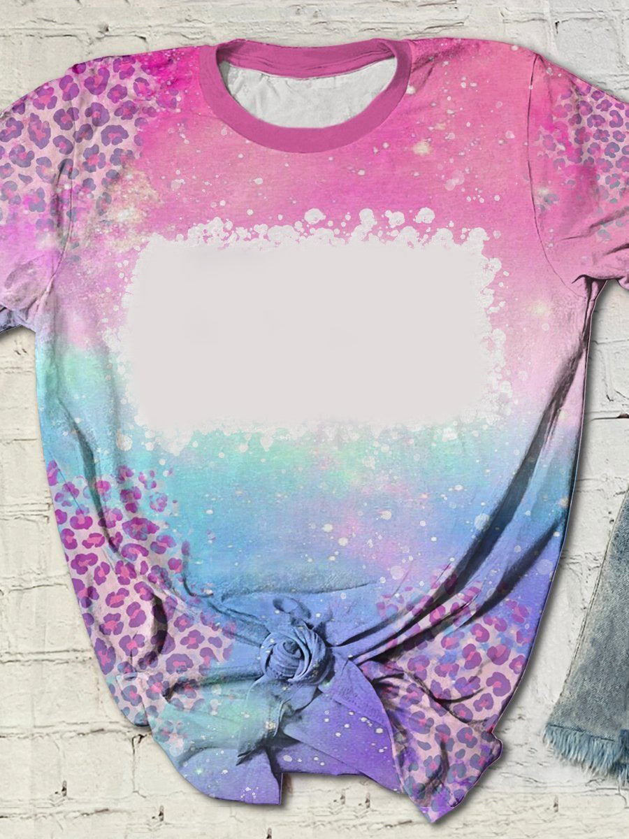 Blank Tie-dyed T-shirt – pretty transfers